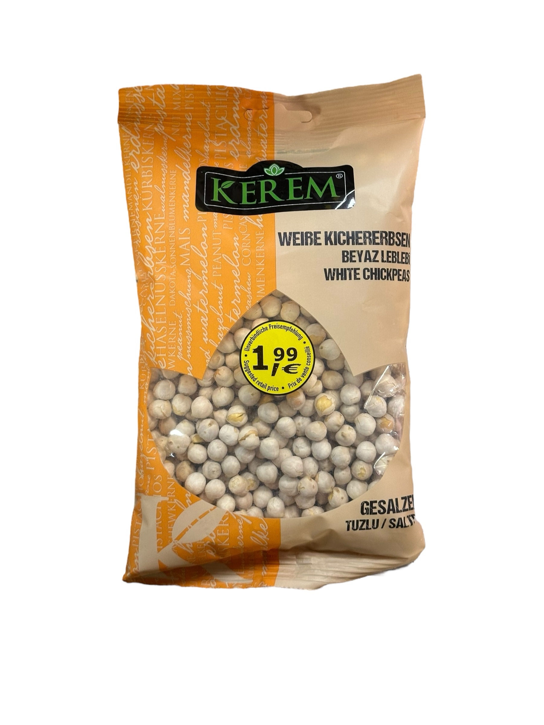 Weiße Kichererbsen Gesalzen - YipYip Online-Supermarkt